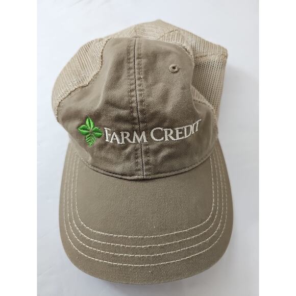 Richardson | Accessories | Farm Credit Cap Beige Mesh Strap Back ...